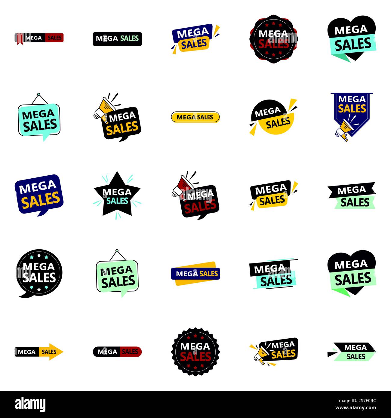 Mega Sale Vector Pack 25 High Impact Designs for Graphic Designers ...
