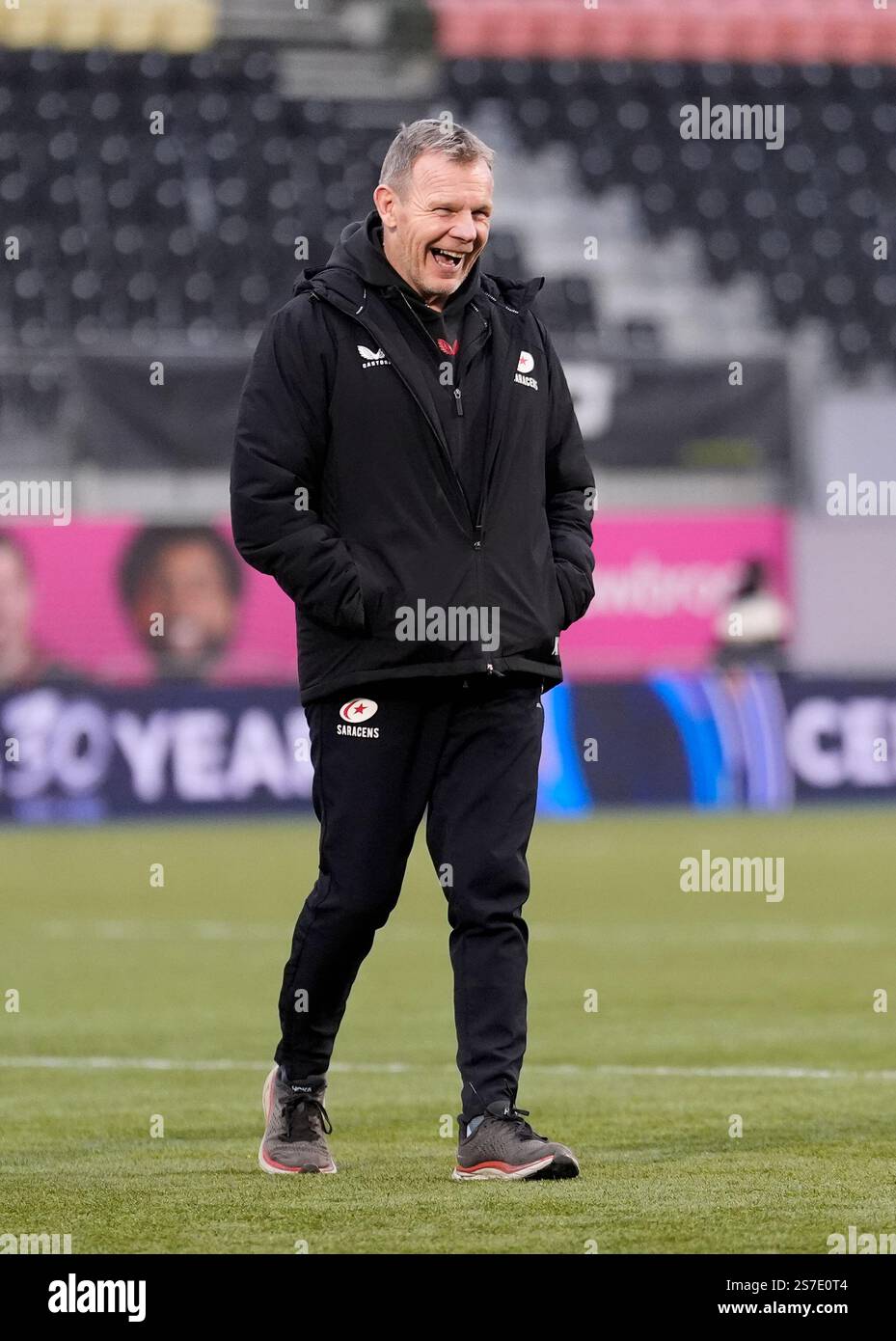 Saracens Director of Rugby Mark McCall ahead of the Investec Champions ...