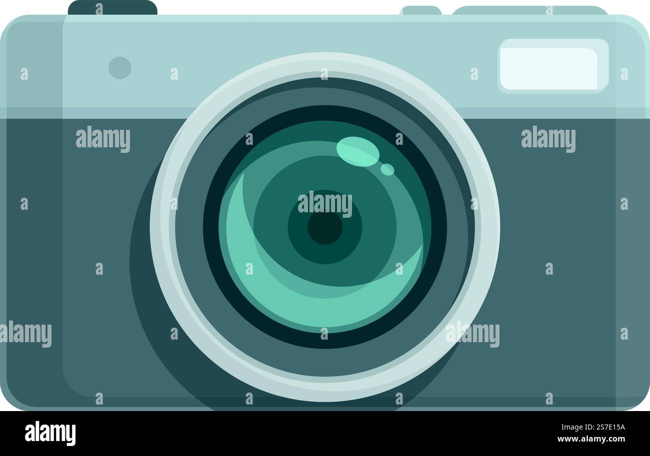Digital camera icon cartoon vector. Flash photo. Shutter picture ...