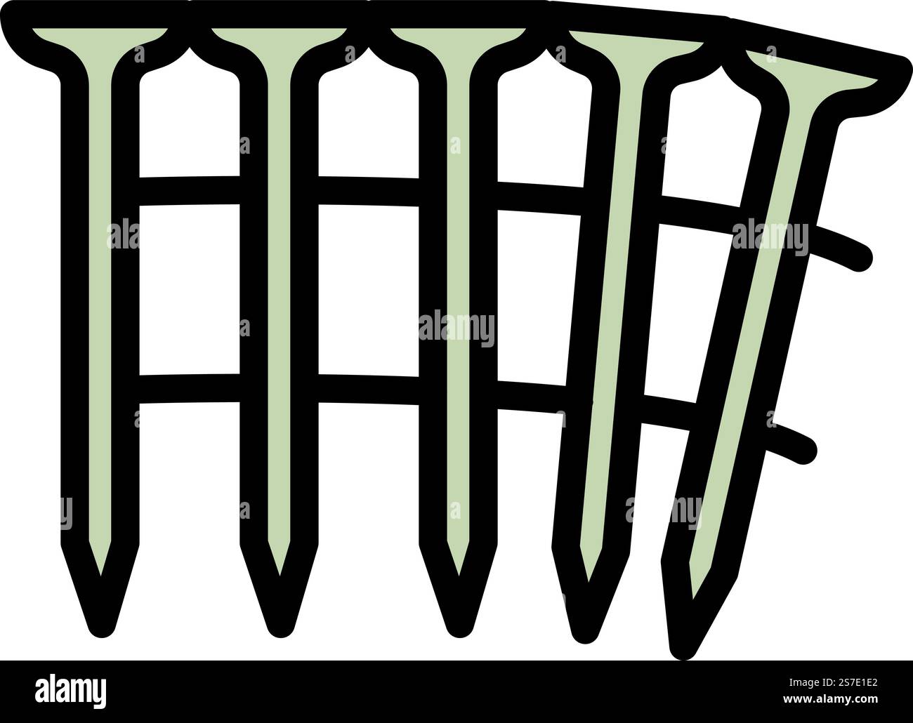 Carpenter nails icon outline vector. Work construction. Man character ...