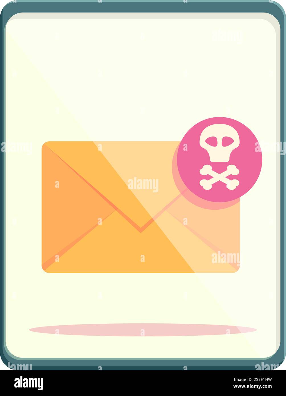 Mail hacker attack icon cartoon vector. Cyber fraud. Scam online. Mail ...