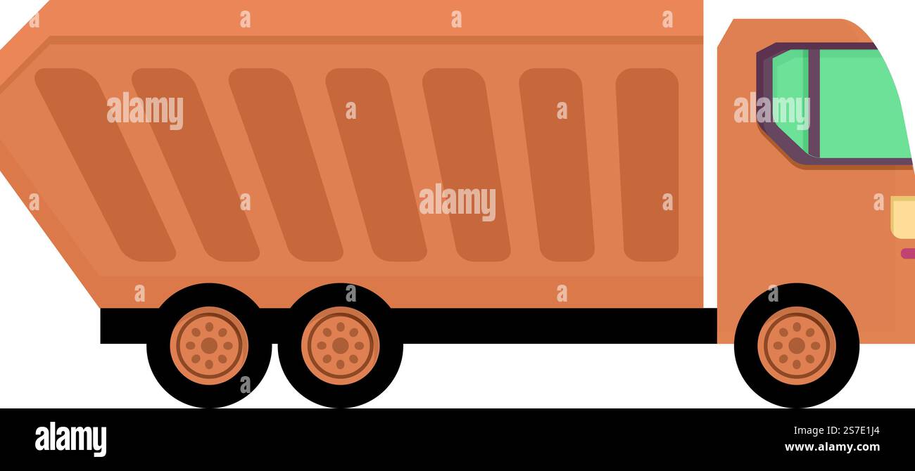 Truck icon cartoon vector. Tipper dump. Construction dumper. Truck icon ...