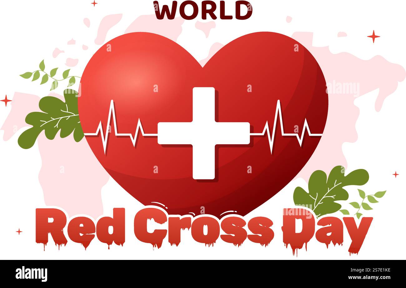 World Red Cross Day on May 8 Illustration to Medical Health and ...