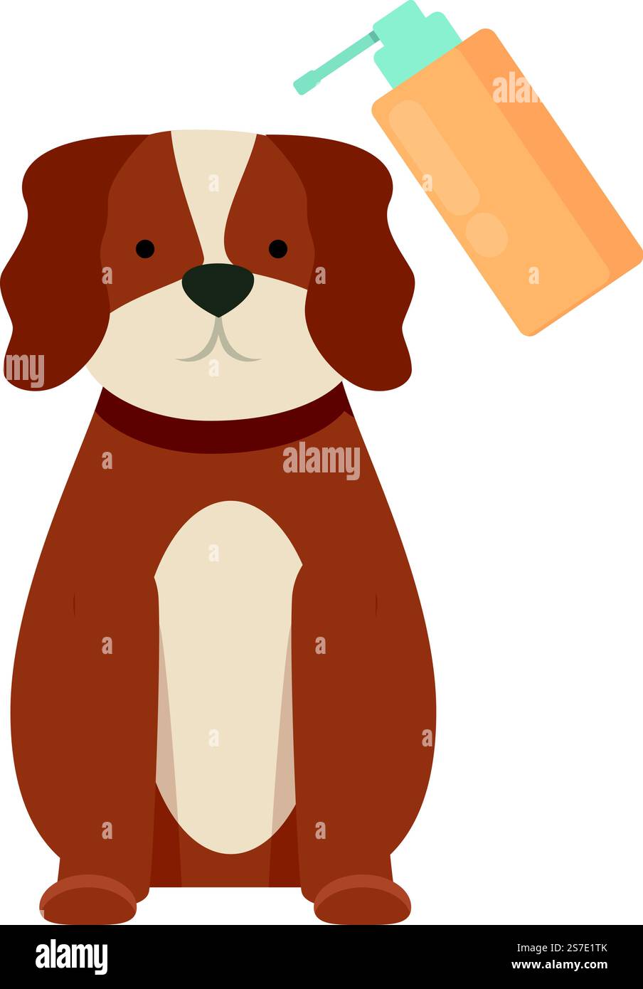 Dog wash icon cartoon vector. Spa animal. Shower pet. Dog wash icon ...