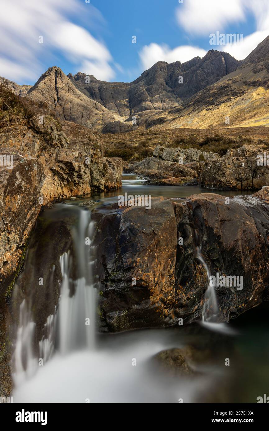 Fairy pools at Cuillin Range on Isle of Skye Stock Photo - Alamy