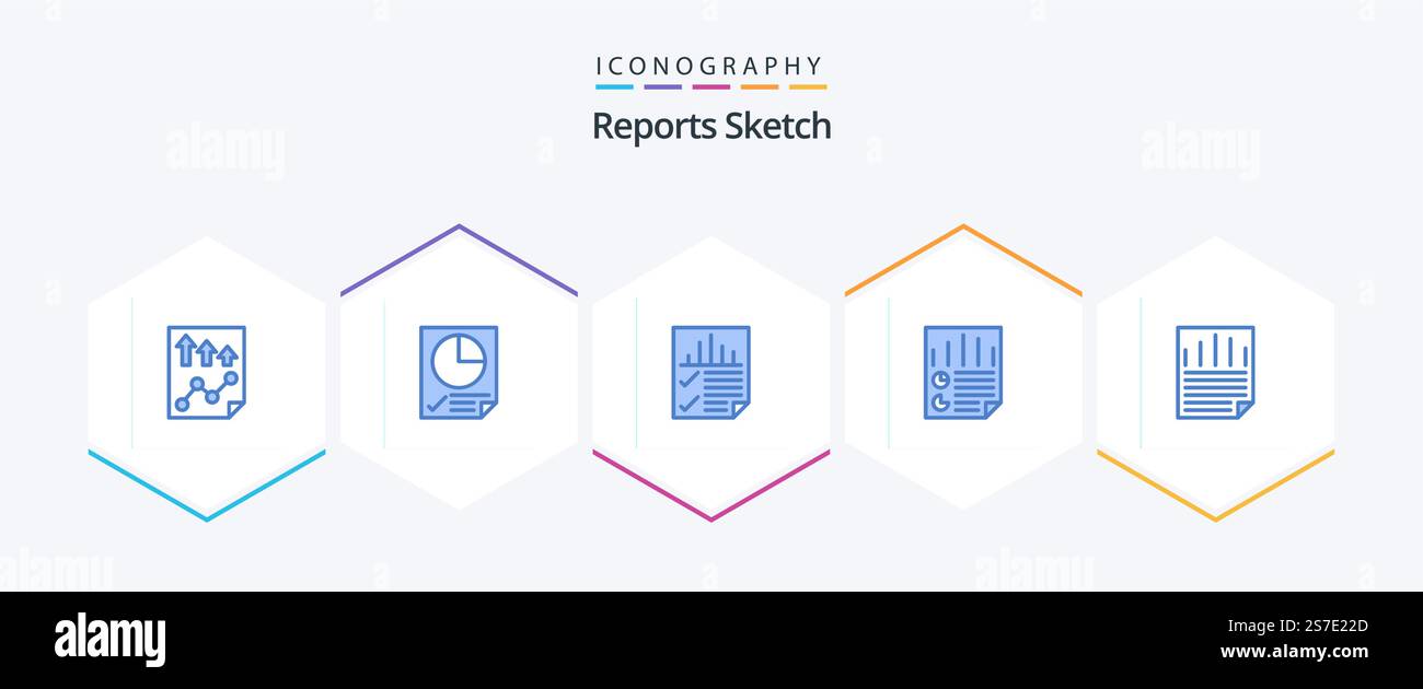 Reports Sketch 25 Blue icon pack including report. document. report ...