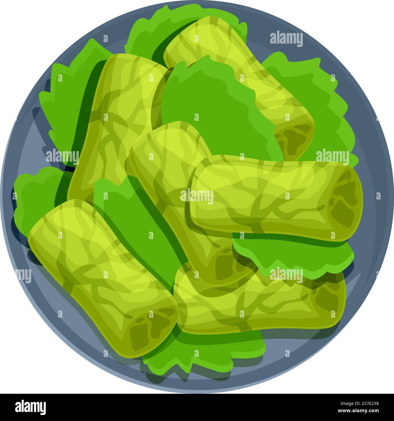 Dolma recipe icon cartoon vector. Food cuisine. Green menu. Dolma ...
