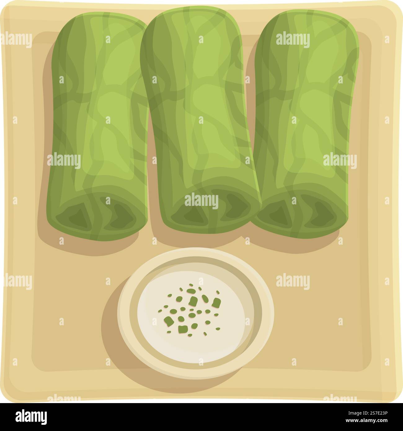 Meat dolma icon cartoon vector. Leaf food. Cooking diet. Meat dolma ...