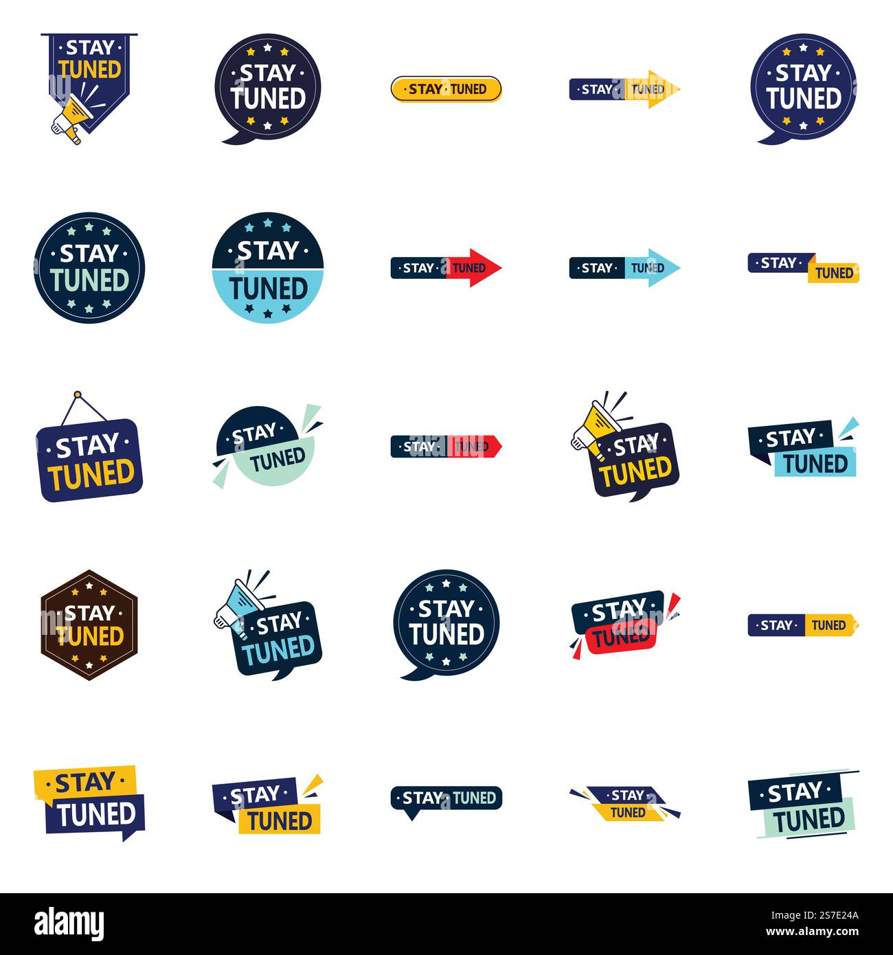 Innovative vector designs for a fresh approach 25 pack Stay Tuned Stock ...
