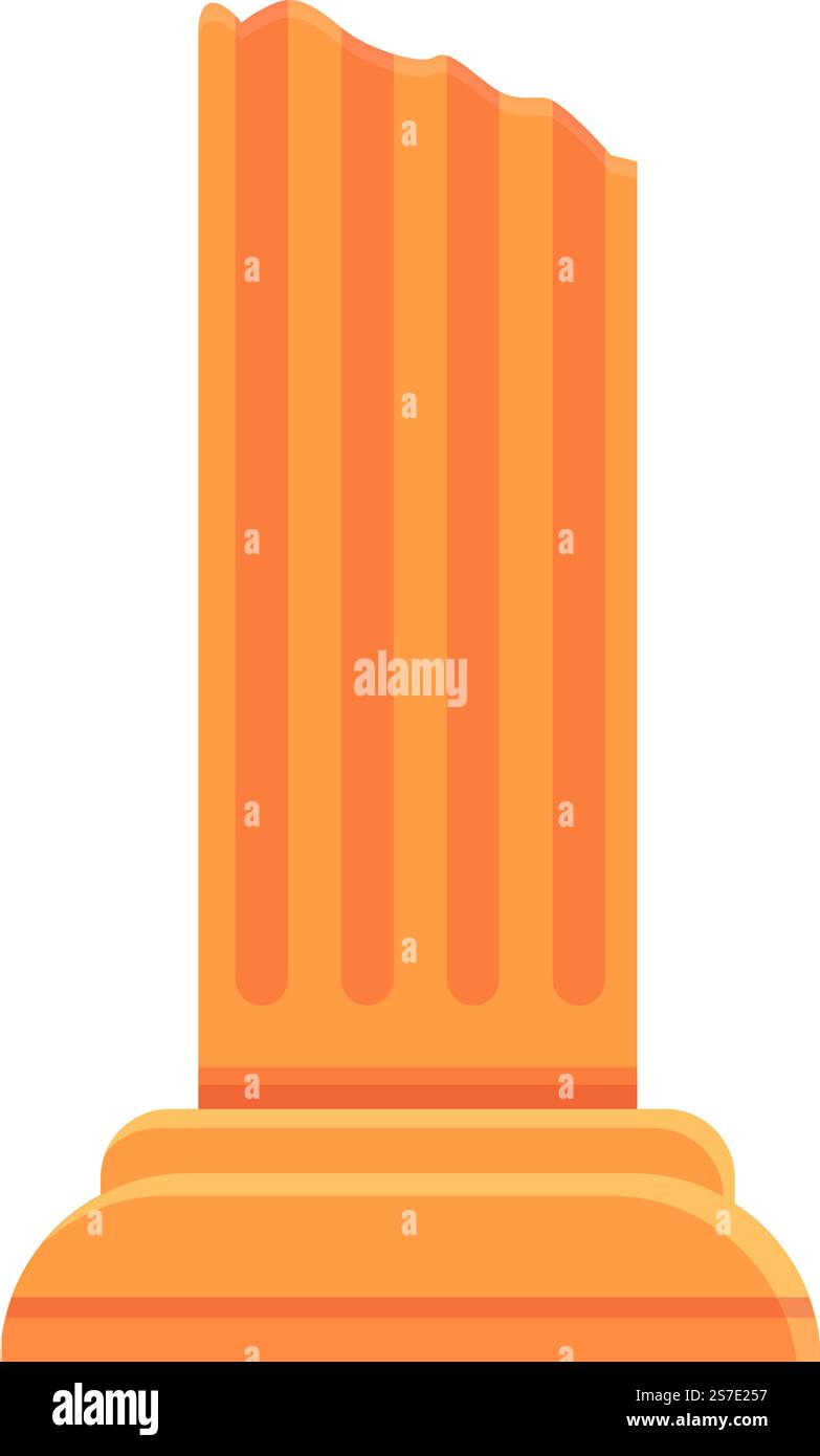 Ancient greece column icon cartoon vector. Greek history. Art classic ...