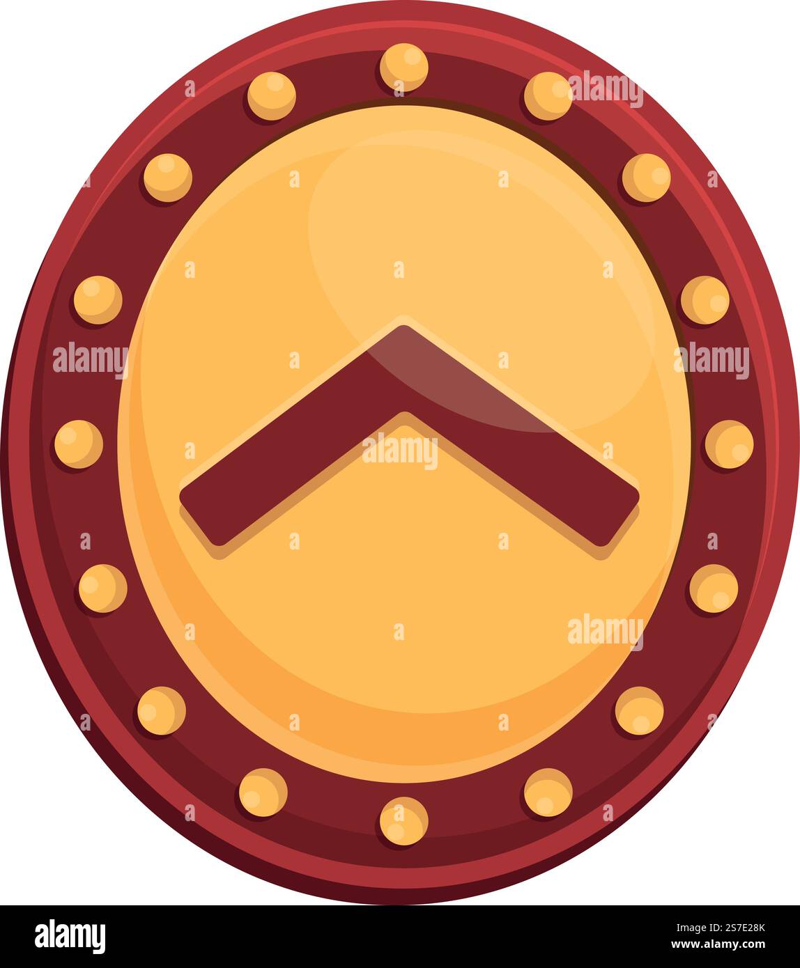 Ancient greece shield icon cartoon vector. Greek history. Art culture ...