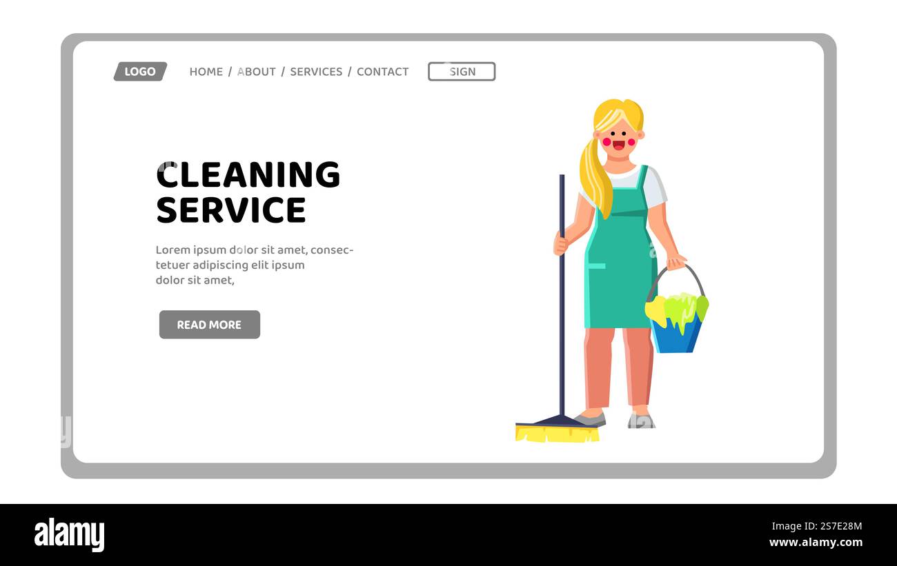 cleaning service vector. cleaner work, worker equipment, clean hygiene ...