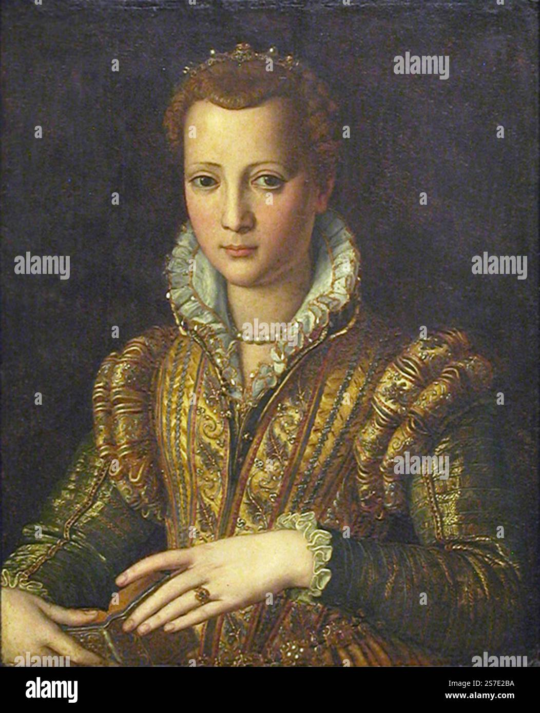 Portrait of Maria di Cosimo I de' Medici (?) Alessandro Allori 16th century Stock Photo - Alamy