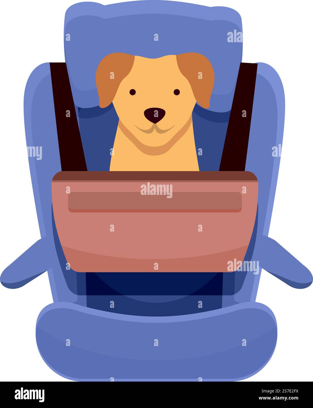Dog seat icon cartoon vector. Car travel. Animal puppy. Dog seat icon ...
