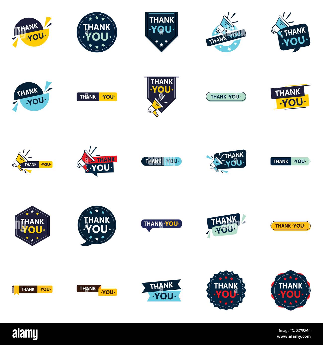 Thank You 25 Unique Vector Designs for a Personalized Touch Stock ...