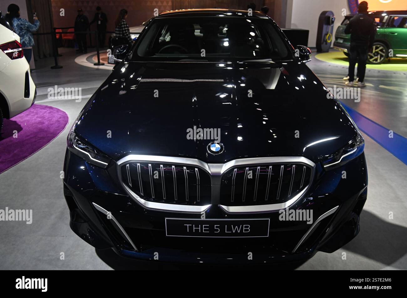 New Delhi, Delhi, India. 18th Jan, 2025. BMW 5 Series LWB can be seen ...