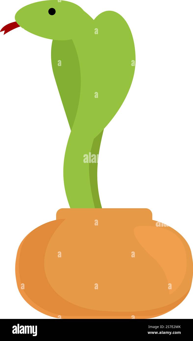 Snake box icon cartoon vector. Indian charmer. Asian care. Snake box ...