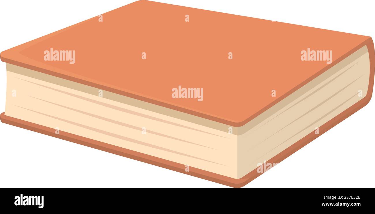 Red book icon cartoon vector. Open study. Notebook object. Red book ...