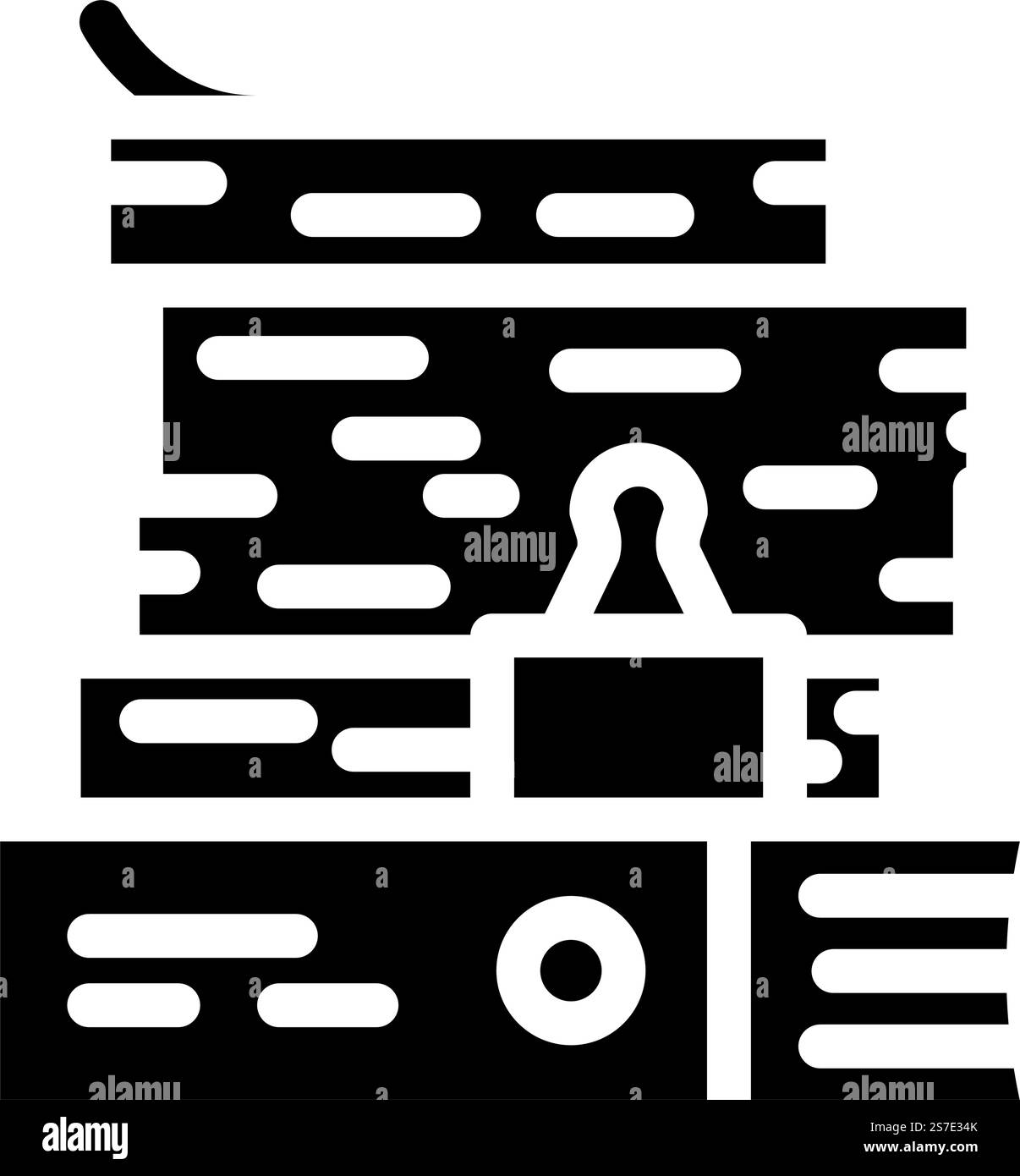 document paper stack glyph icon vector. document paper stack sign ...