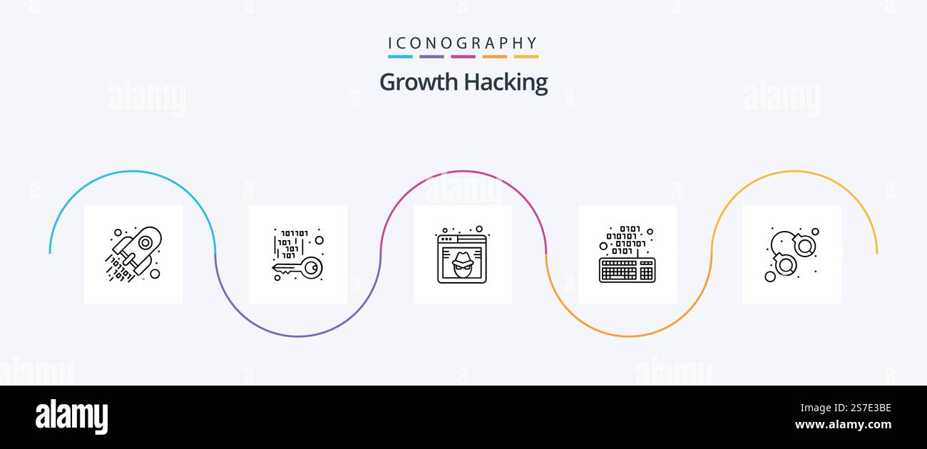 Hacking Line 5 Icon Pack Including scripting. keyboard. security ...