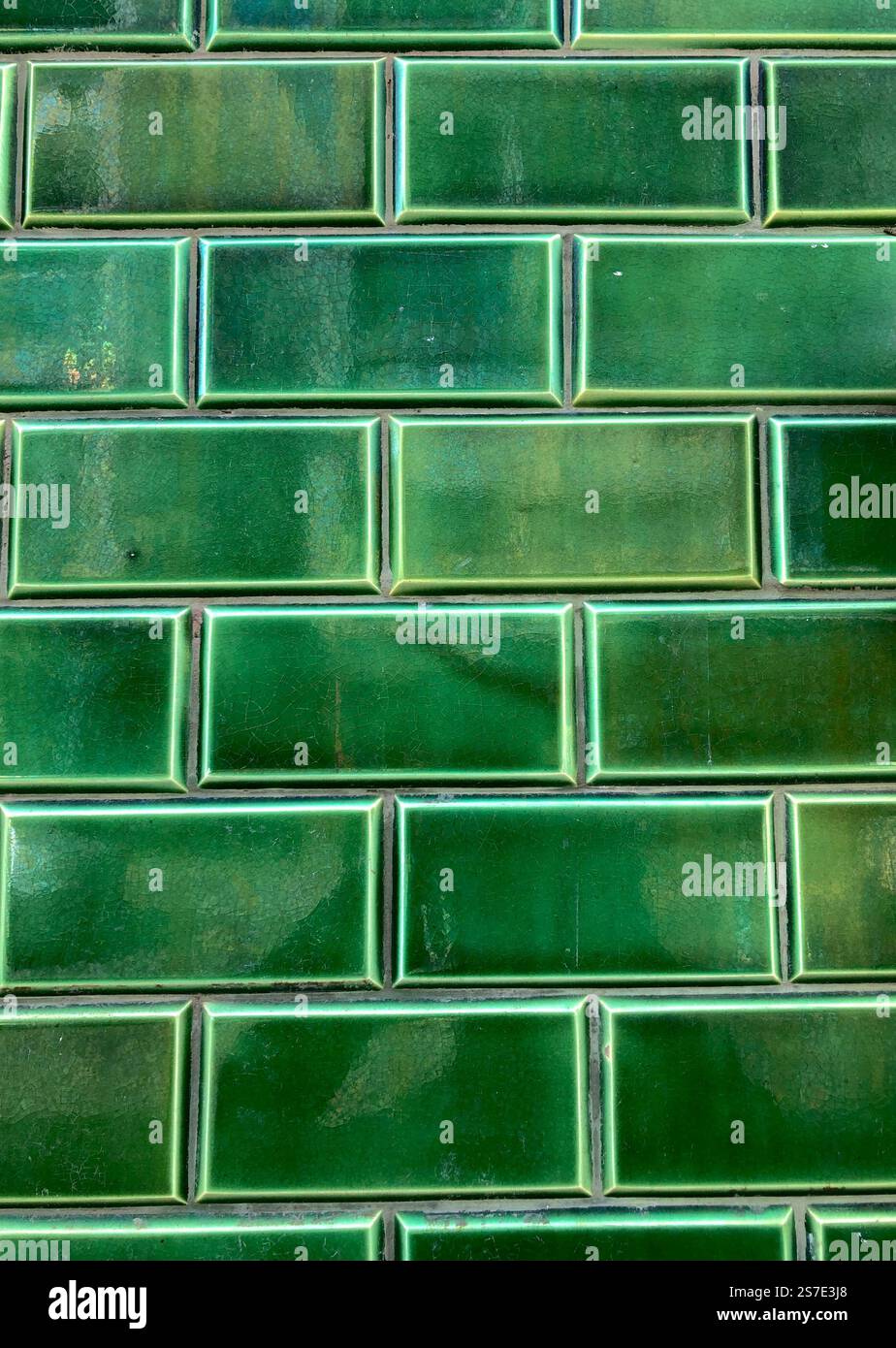 Green brick wall, background or wallpaper Stock Photo - Alamy