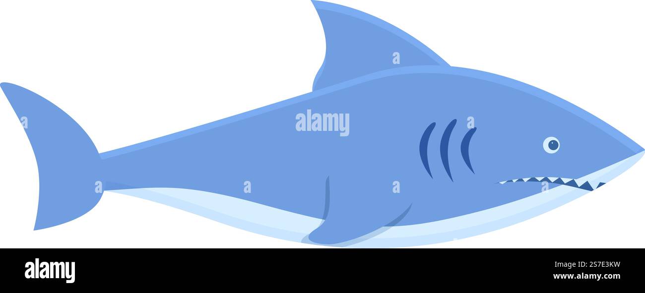 Shark predator icon cartoon vector. Danger sign. Zone attack. Shark ...