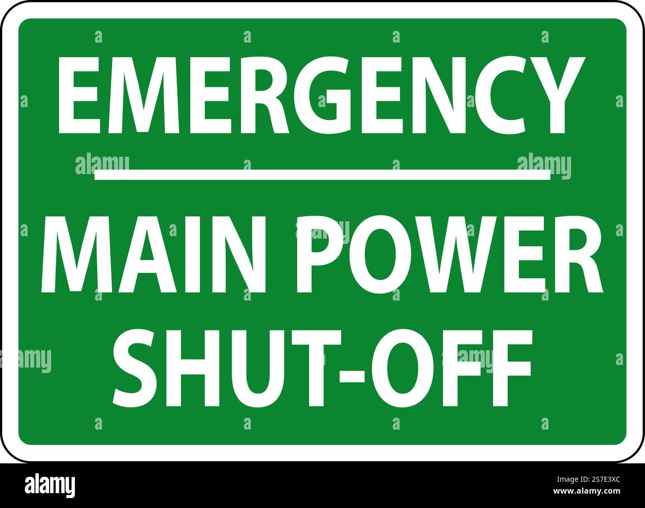 Emergency sign europe not uk Stock Vector Images - Alamy