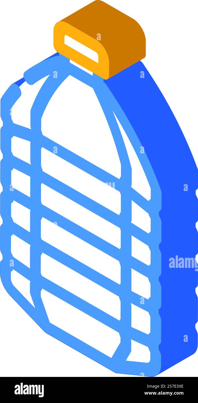 water plastic bottle isometric icon vector. water plastic bottle sign ...