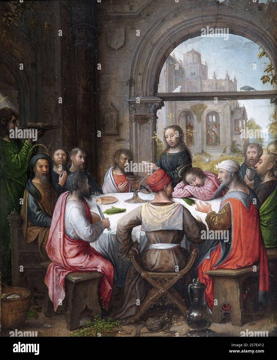 The Last Supper with the Institution of the Eucharist and Christ ...