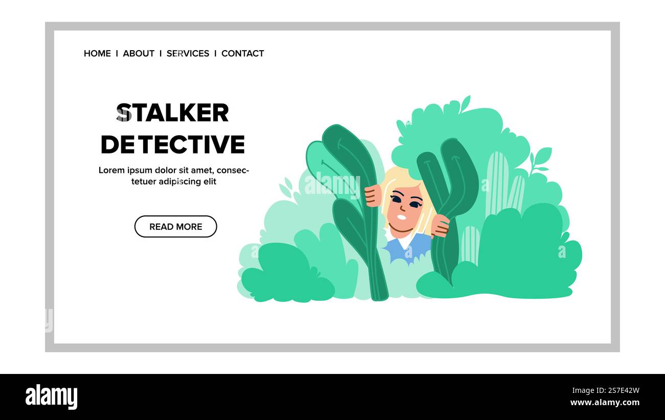 Stalker detective vector camera investigator hi-res stock photography ...