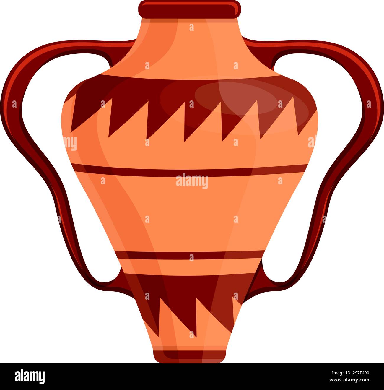 Greek vase icon cartoon vector. Rome history. Classic art. Greek vase ...