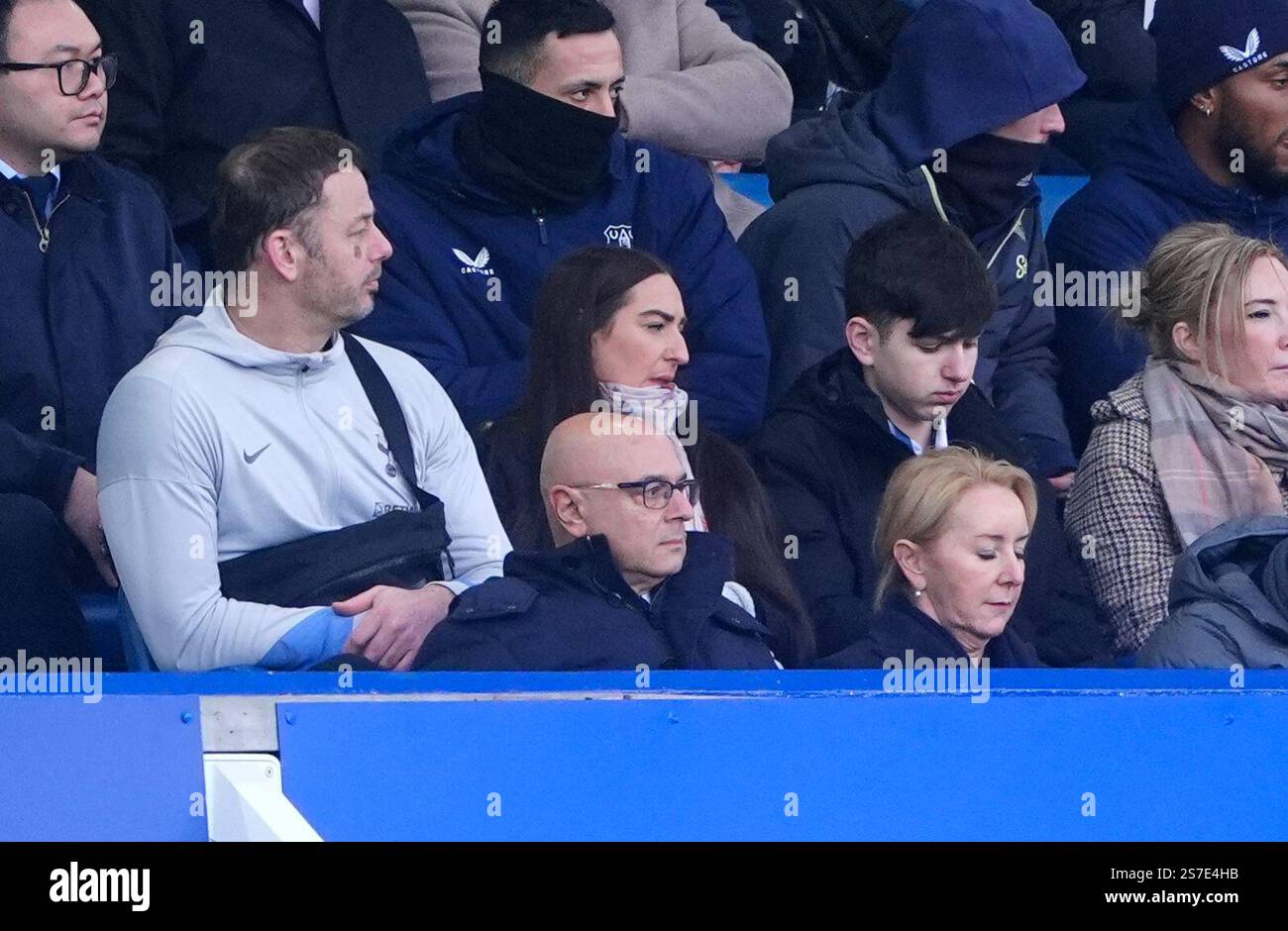 Tottenham Hotspur chairman Daniel Levy in the stands during the Premier ...