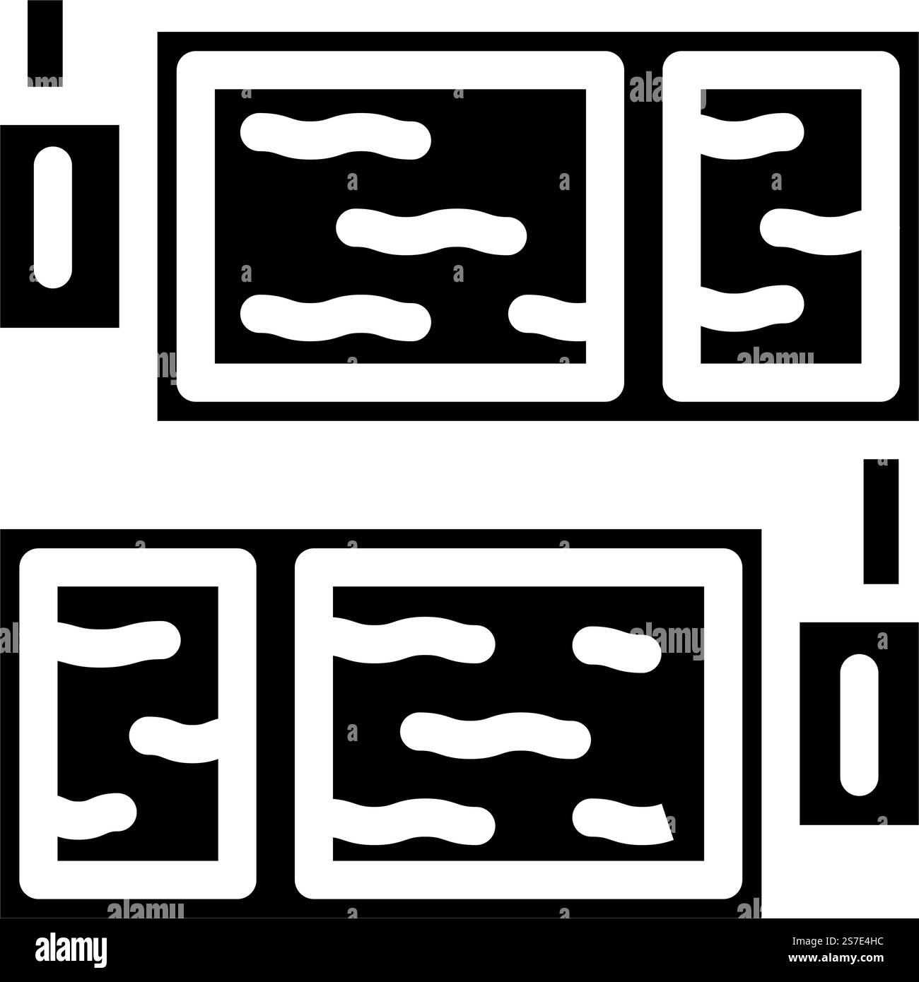 solvent extraction tanks copper glyph icon vector. solvent extraction ...