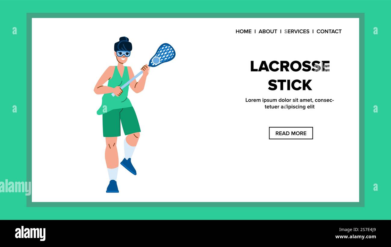 lacrosse stick vector. game sport, athlete competition, team teenager ...