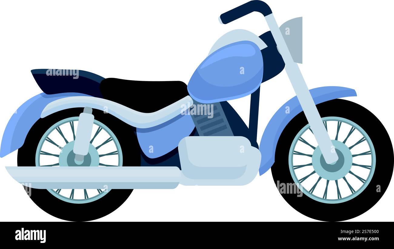 Chopper bike icon cartoon vector. Biker road. Adventure motor. Chopper ...