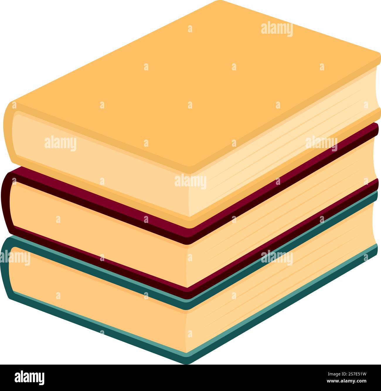 Learning books icon cartoon vector. Study book. School paper. Learning ...