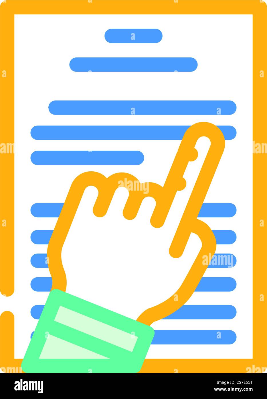 review paper document color icon vector. review paper document sign ...