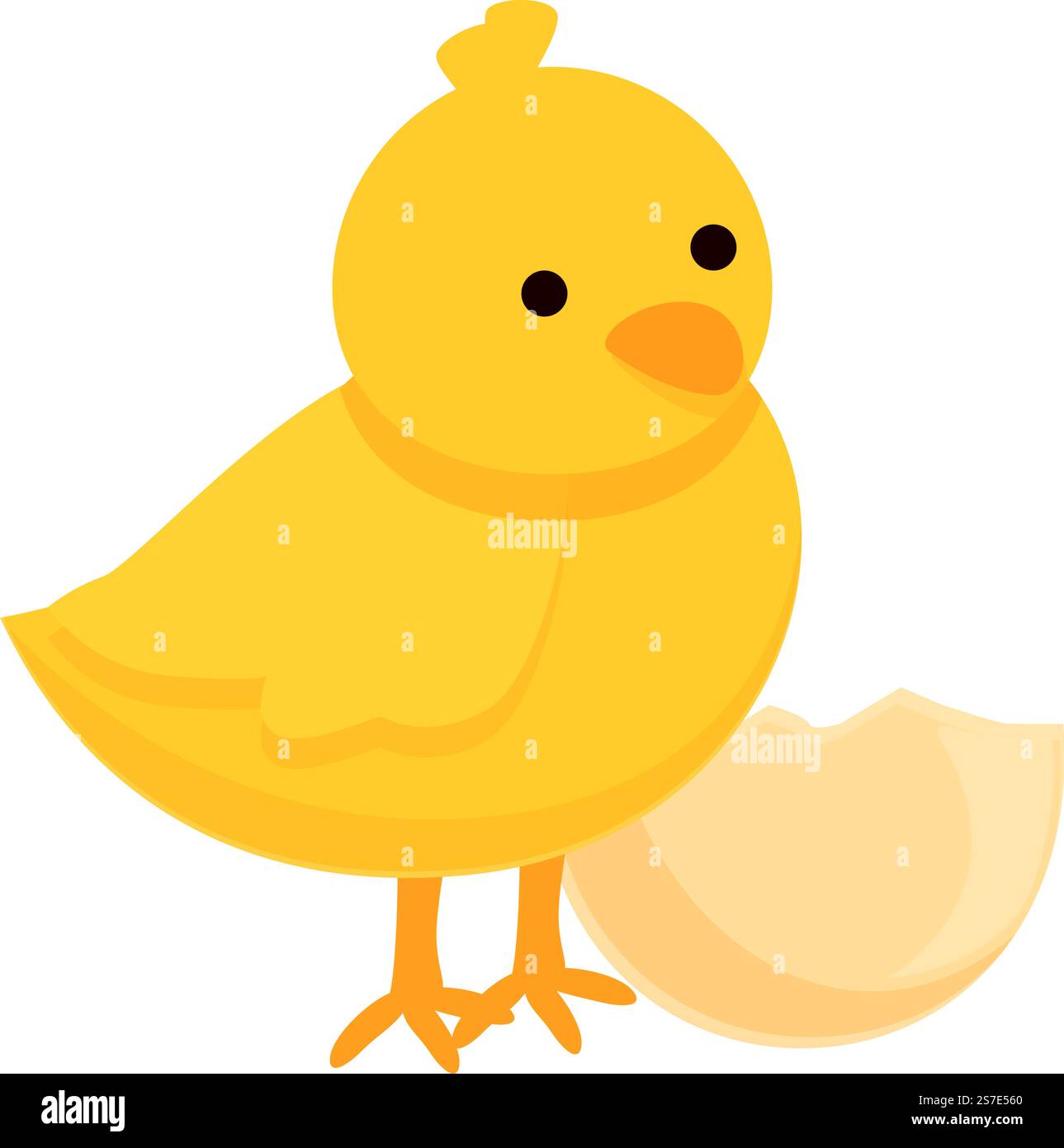 Card chicken icon cartoon vector. Chicken hatching. Funny shell. Card ...