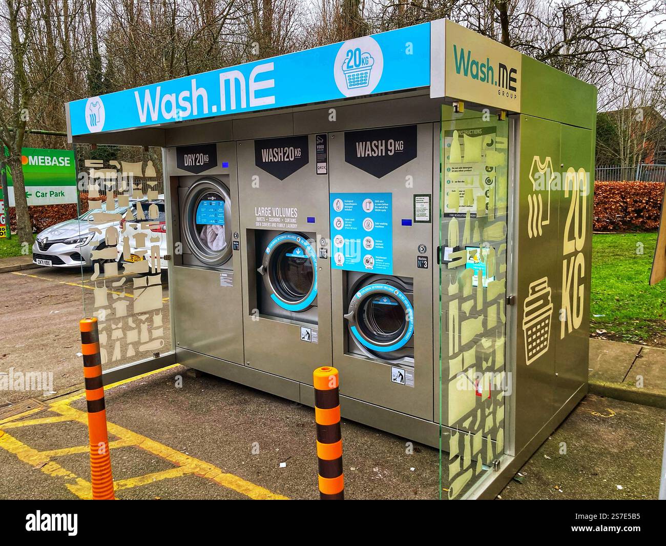 A Wash.ME self-service launderette, Orpington, Kent, UK Stock Photo - Alamy