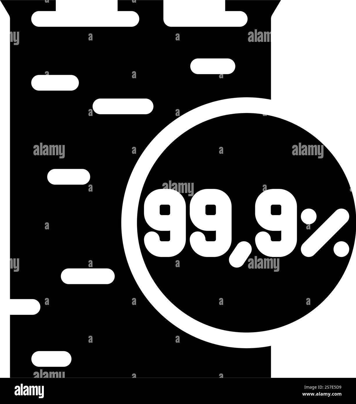 anodes copper cast glyph icon vector. anodes copper cast sign. isolated ...