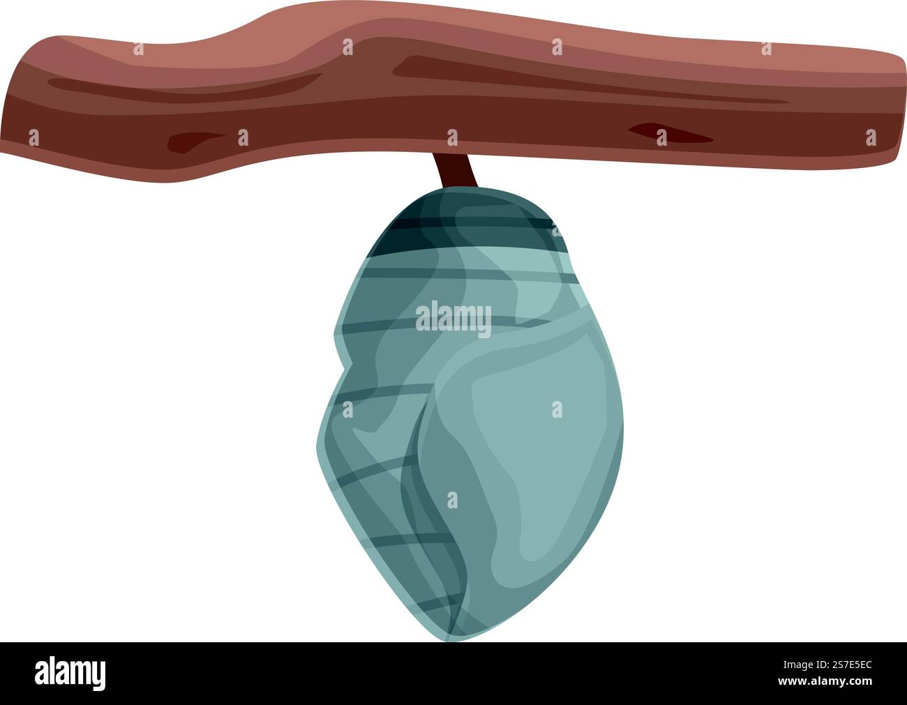 Life cocoon icon cartoon vector. Nature leaf. Cute animal. Life cocoon ...