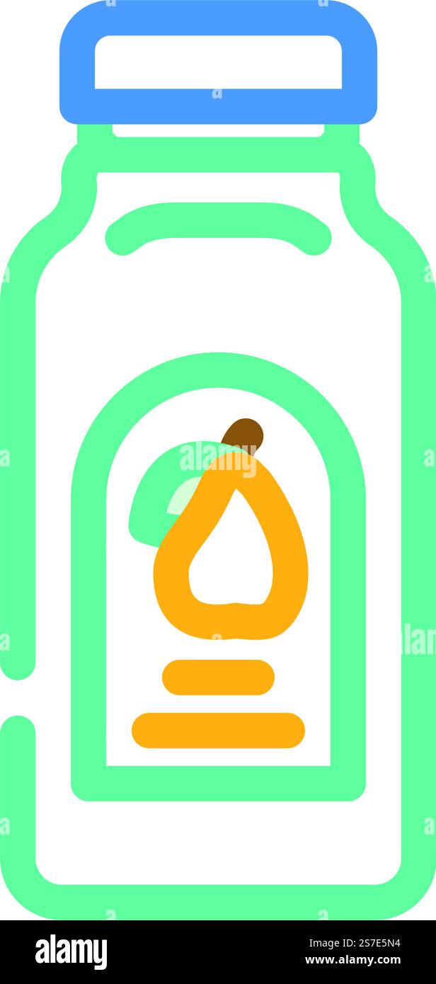 empty juice plastic bottle color icon vector. empty juice plastic ...