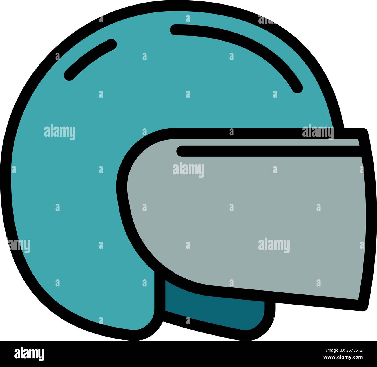 Police helmet icon outline vector. Security equipment. Star element ...