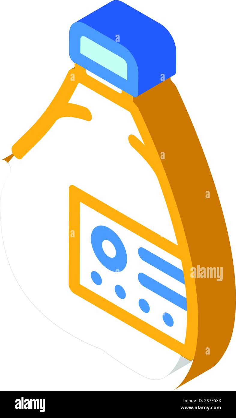 juice plastic bottle isometric icon vector. juice plastic bottle sign ...
