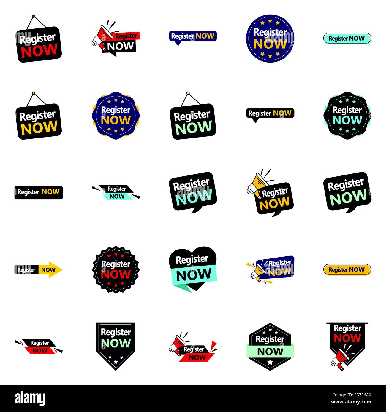 Register Now 25 Eye catching typographic designs to motivate ...