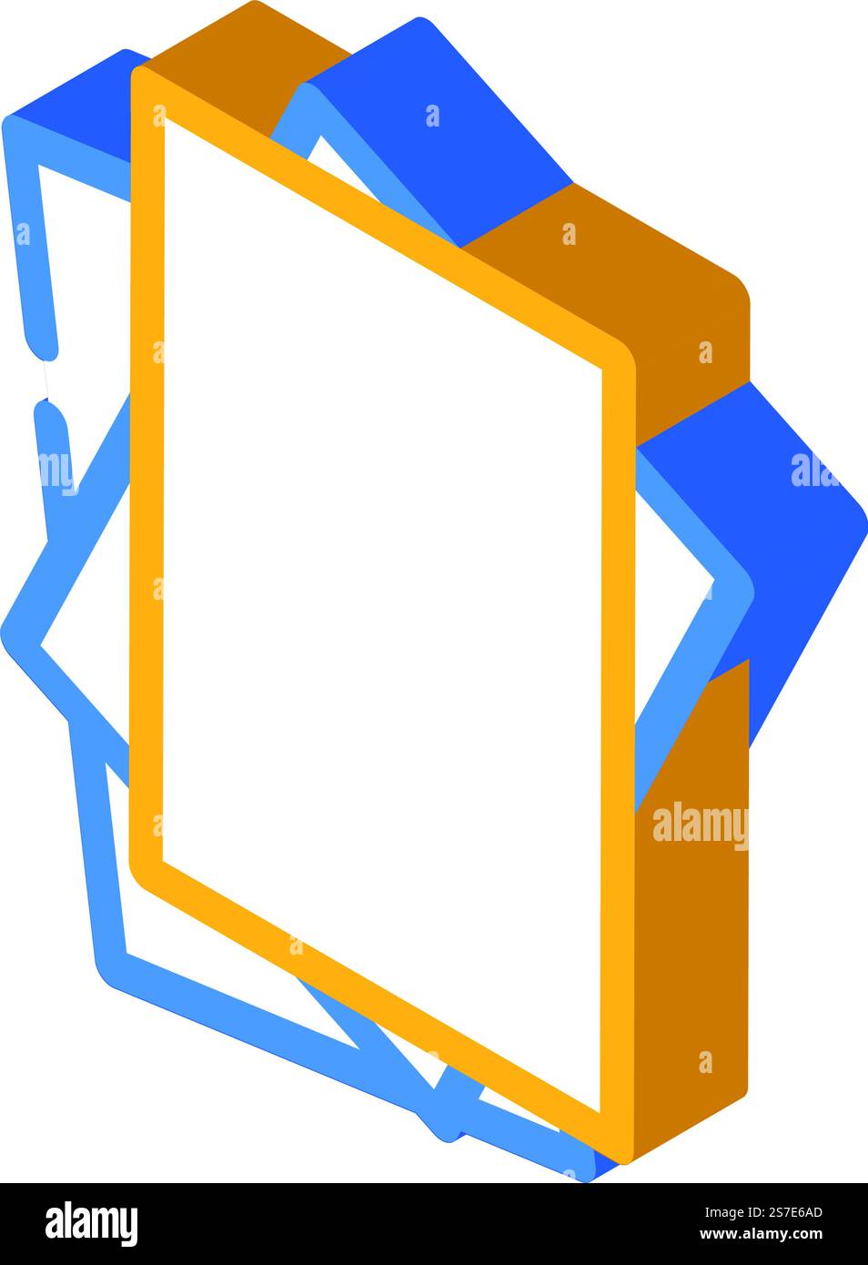 paper sheet document isometric icon vector. paper sheet document sign ...