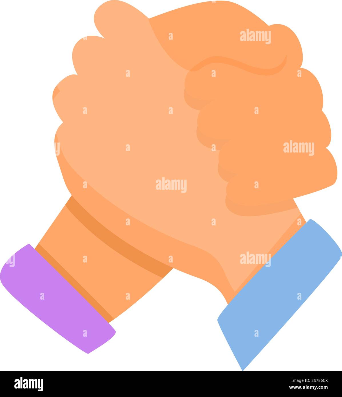 Trust hand icon cartoon vector. Shake team. Support friend. Trust hand ...