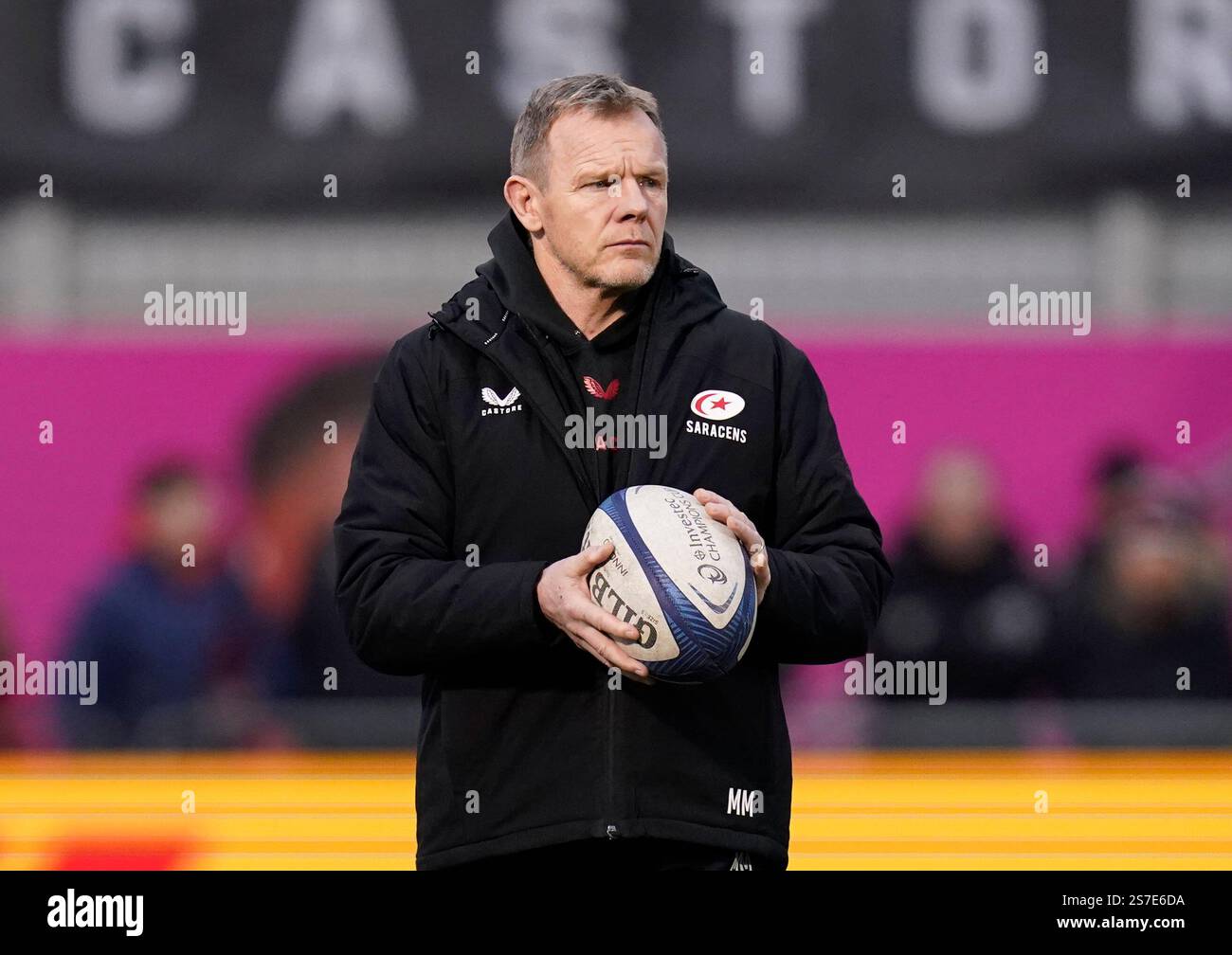 Saracens Director of Rugby Mark McCall ahead of the Investec Champions ...