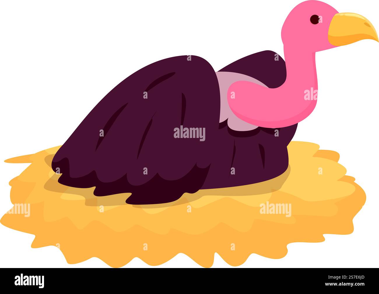 Vulture house icon cartoon vector. Nature bird. Evil mascot. Vulture ...