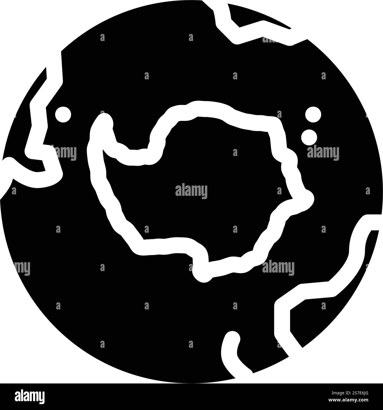 antarctica earth planet map glyph icon vector. antarctica earth planet ...